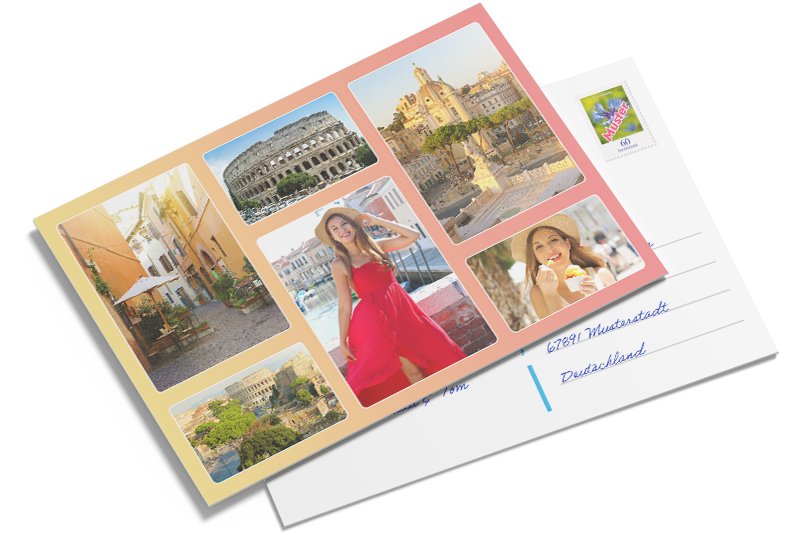 Postkarten verschicken - online mit eigenen Fotos