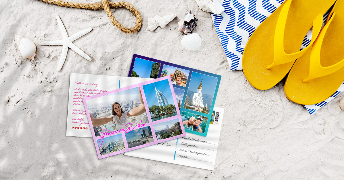 Postkarten verschicken - online mit eigenen Fotos